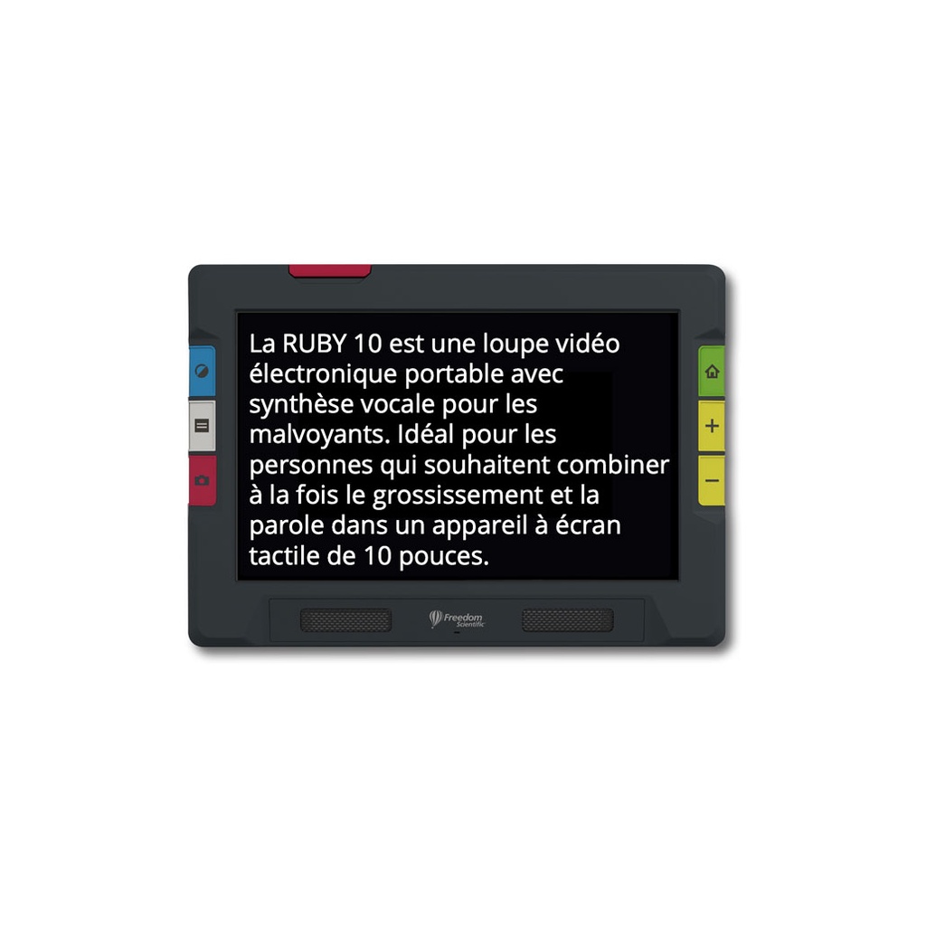 Ruby 10, loupe électronique parlante 10 pouces avec reconnaissance de caractères - Accessolutions